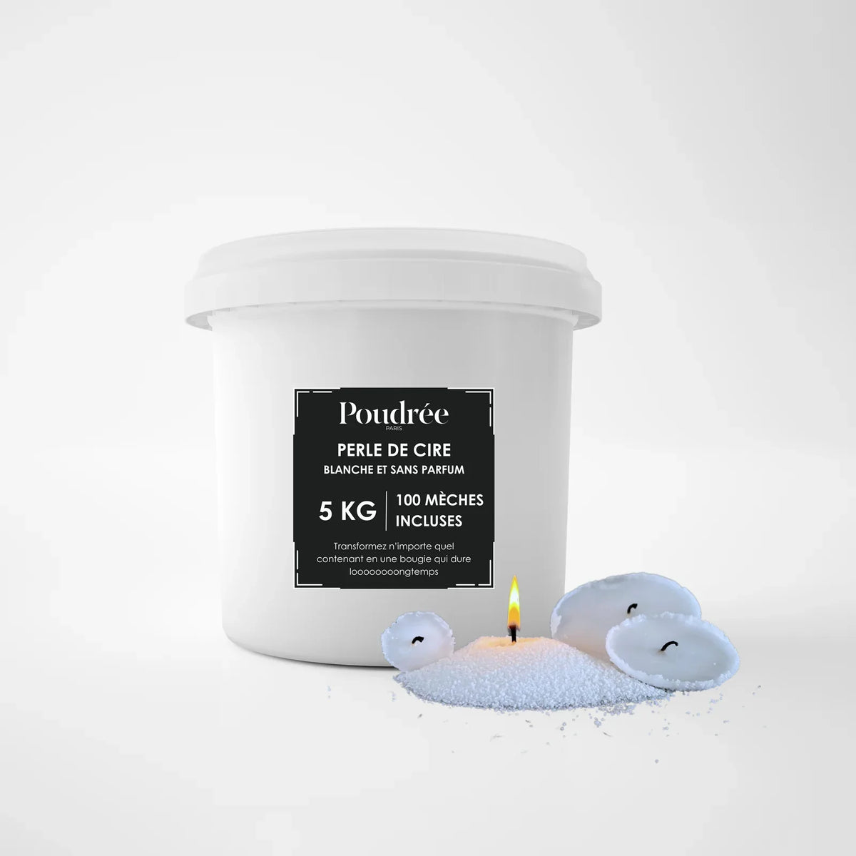 Poudrée Paris - Pearl Wax Candles - Turn any container into candles ...
